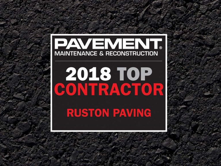 Ruston Paving Makes the 2018 Top Contractors List - Ruston Paving